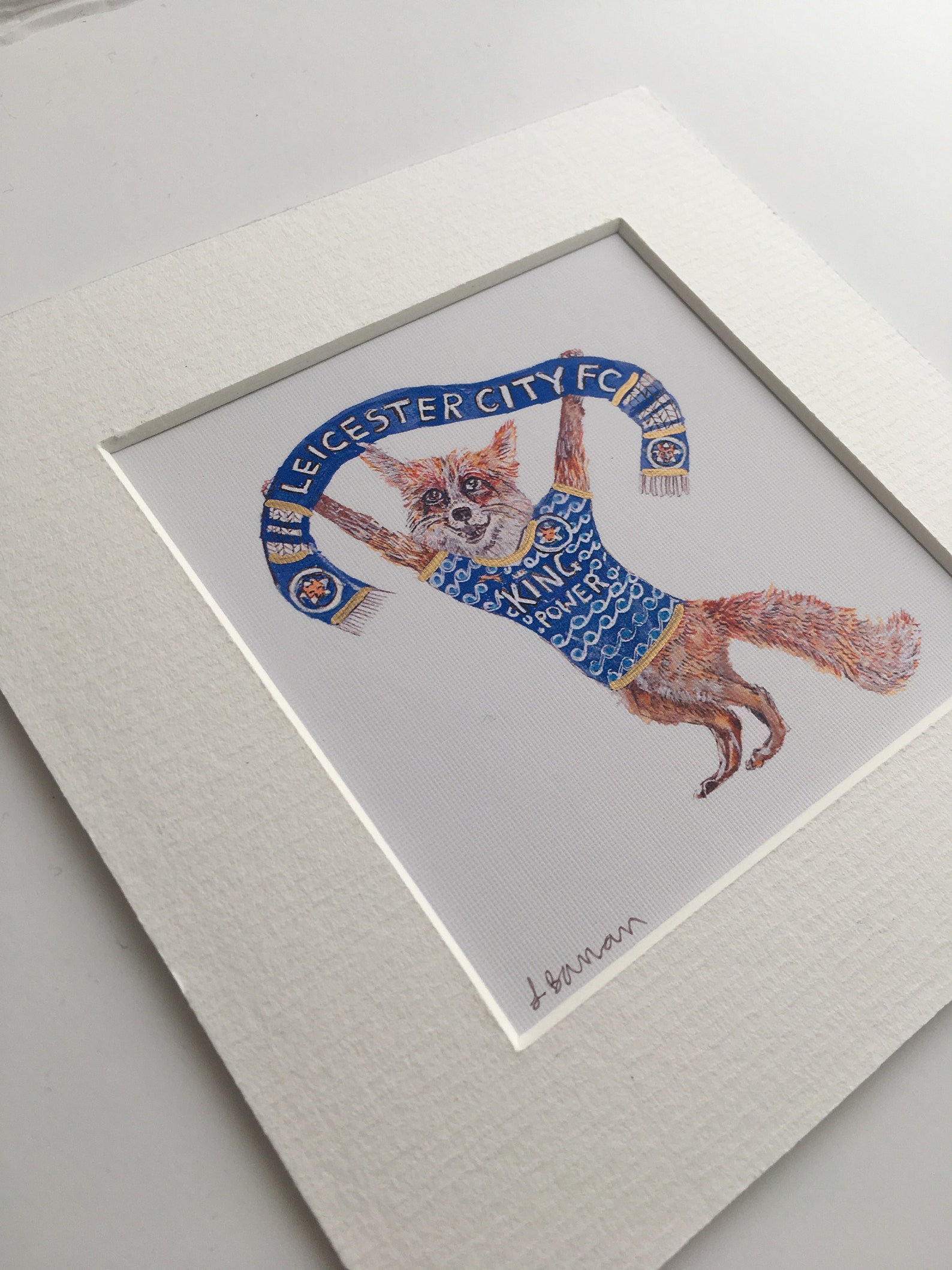 Leicester City Filbert Fox Mounted Print - Etsy