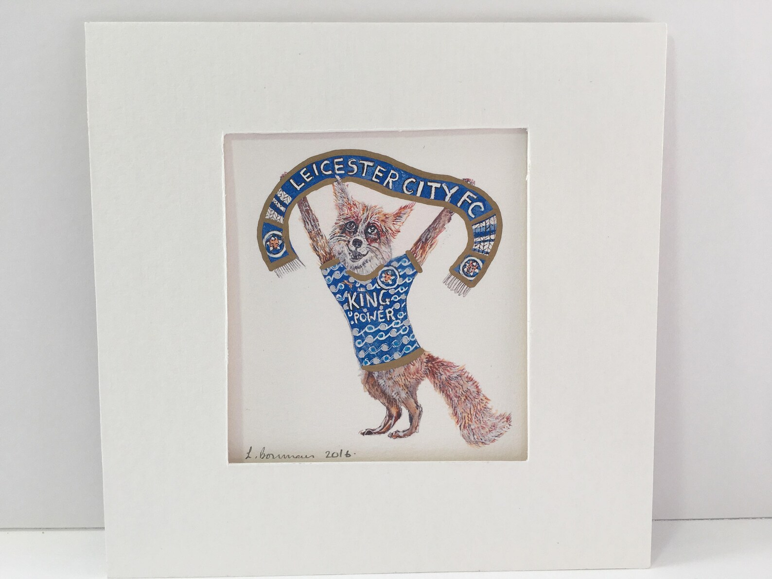 Leicester City Filbert Fox Mounted Print - Etsy
