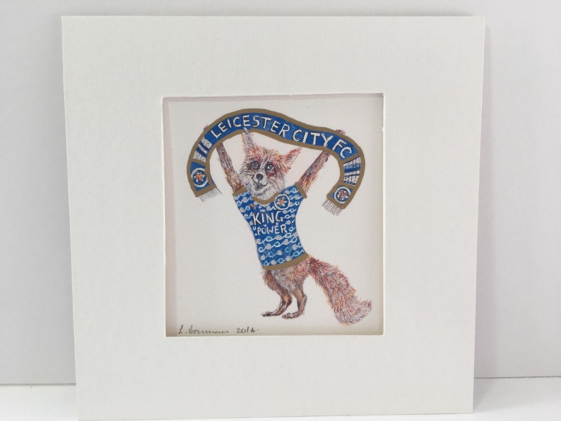 Leicester City Filbert Fox Mounted Print - Etsy
