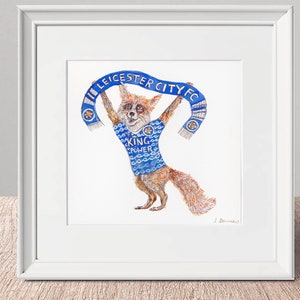 Leicester City Filbert Fox Mounted Print - Etsy