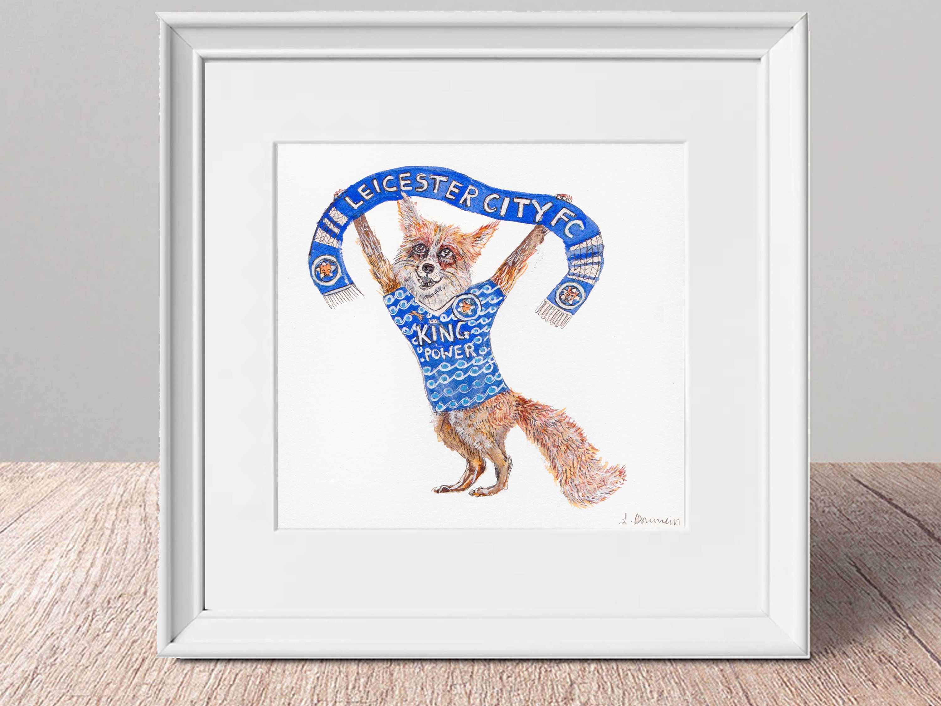 Leicester City Filbert Fox Mounted Print - Etsy