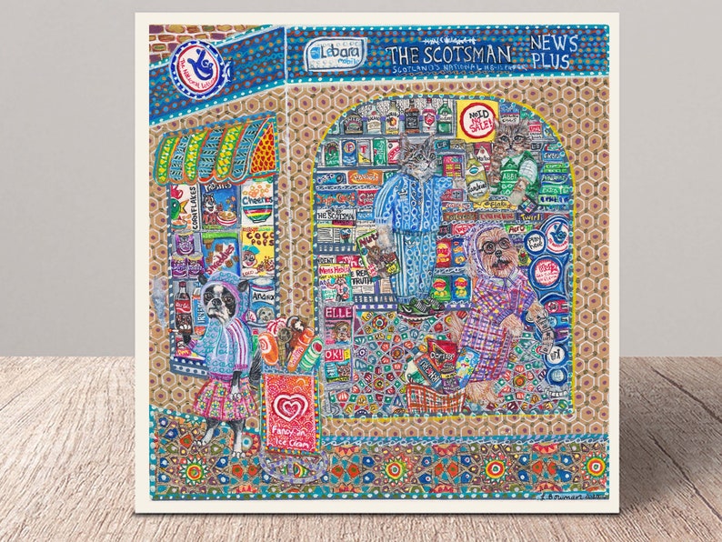 Corner Shop Card - Etsy