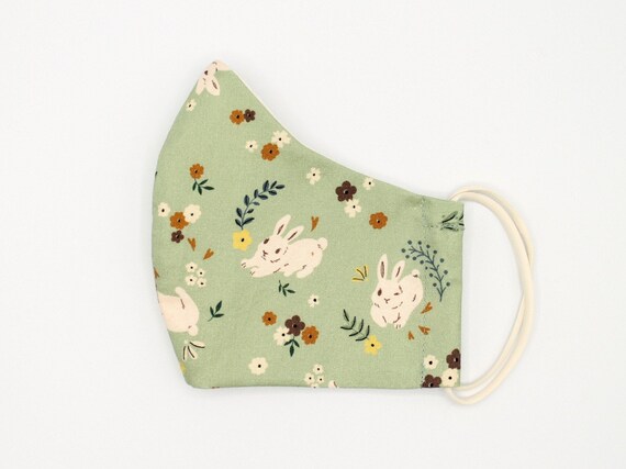 Bunny Mask/ Vintage Easter/ Spring Face Mask/ Easter Mask | Etsy