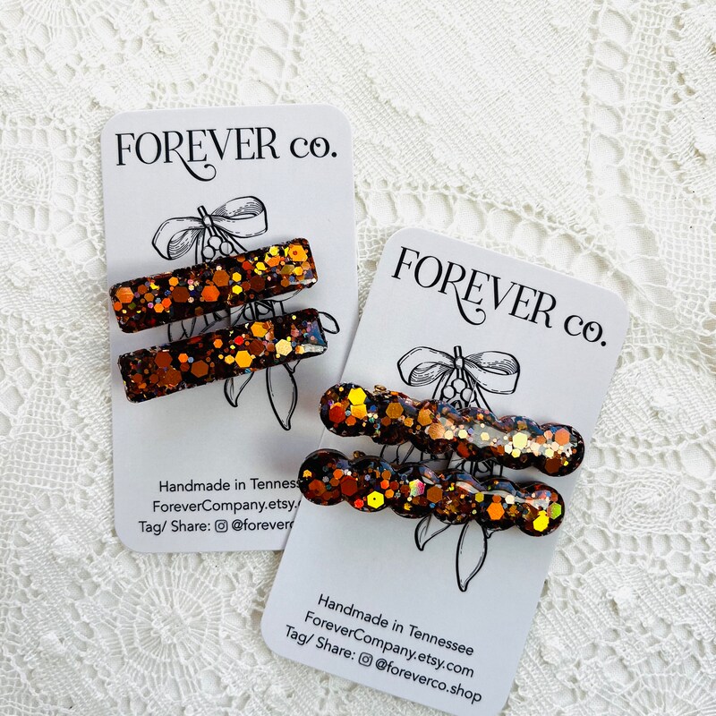 Orange Hair Clips - Etsy