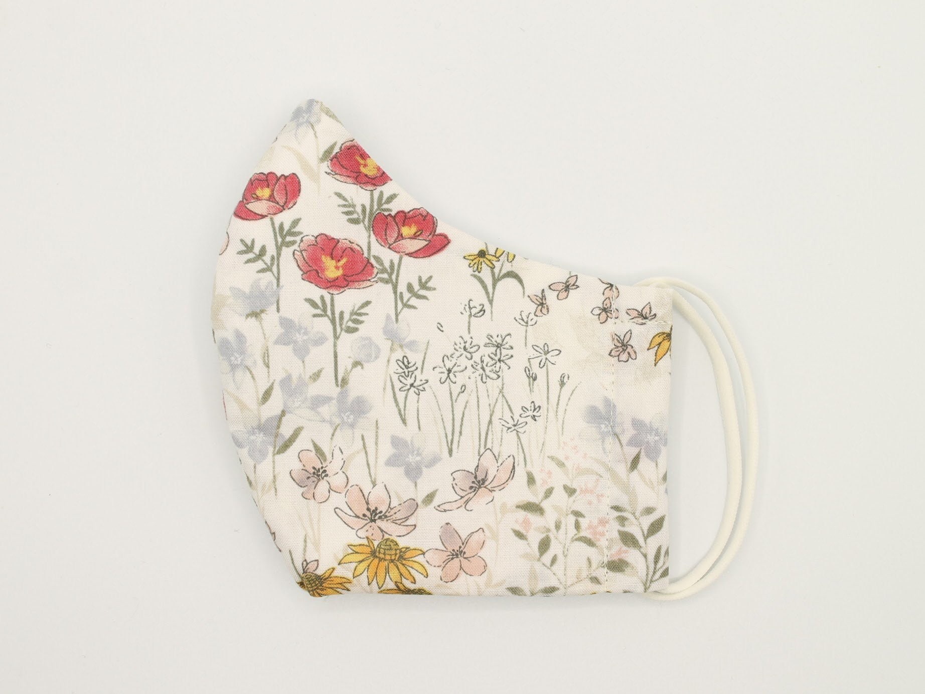 Wildflowers/ Sage Floral/ Putty/ Mask Set of 3 - Etsy UK