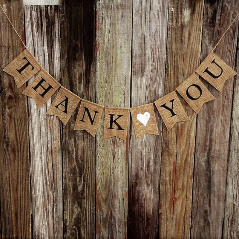 Thank You Banner - Etsy