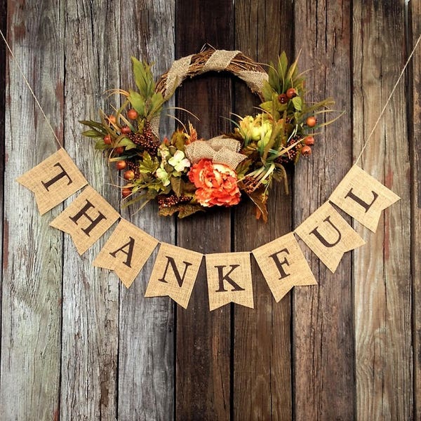 Thanksgiving Banner - Etsy
