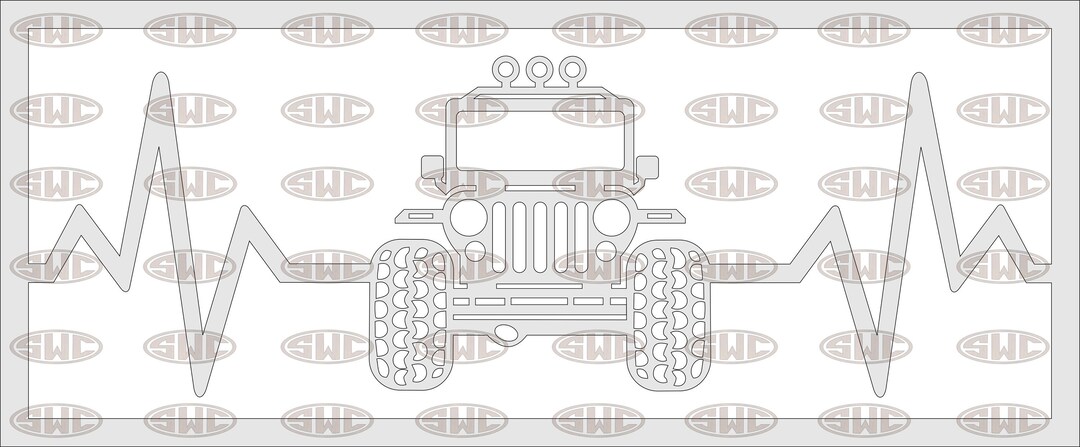 Scroll Saw Jeep Frame 6" X 14.5" - Etsy