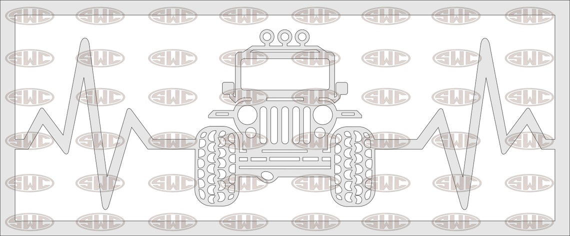Scroll Saw Jeep Frame 6" X 14.5" - Etsy