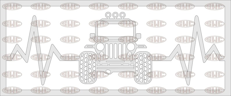 Scroll Saw Jeep Frame 6" X 14.5" - Etsy