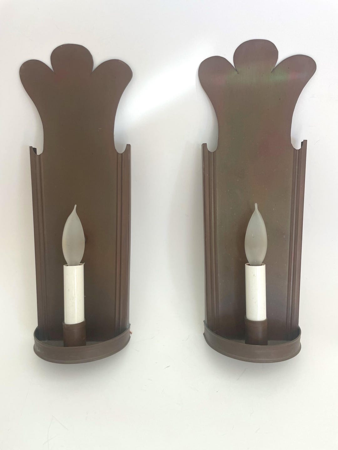 Vintage Colonial Lighting Coppersmith Sconce Lights - Set of 2 - Etsy