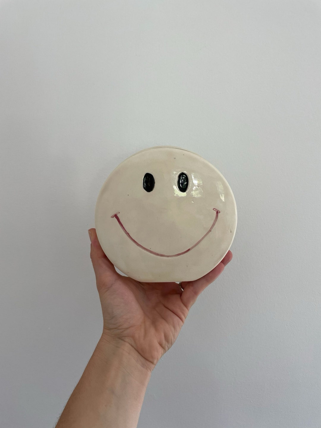 Vintage Smiley Face Vase - Etsy
