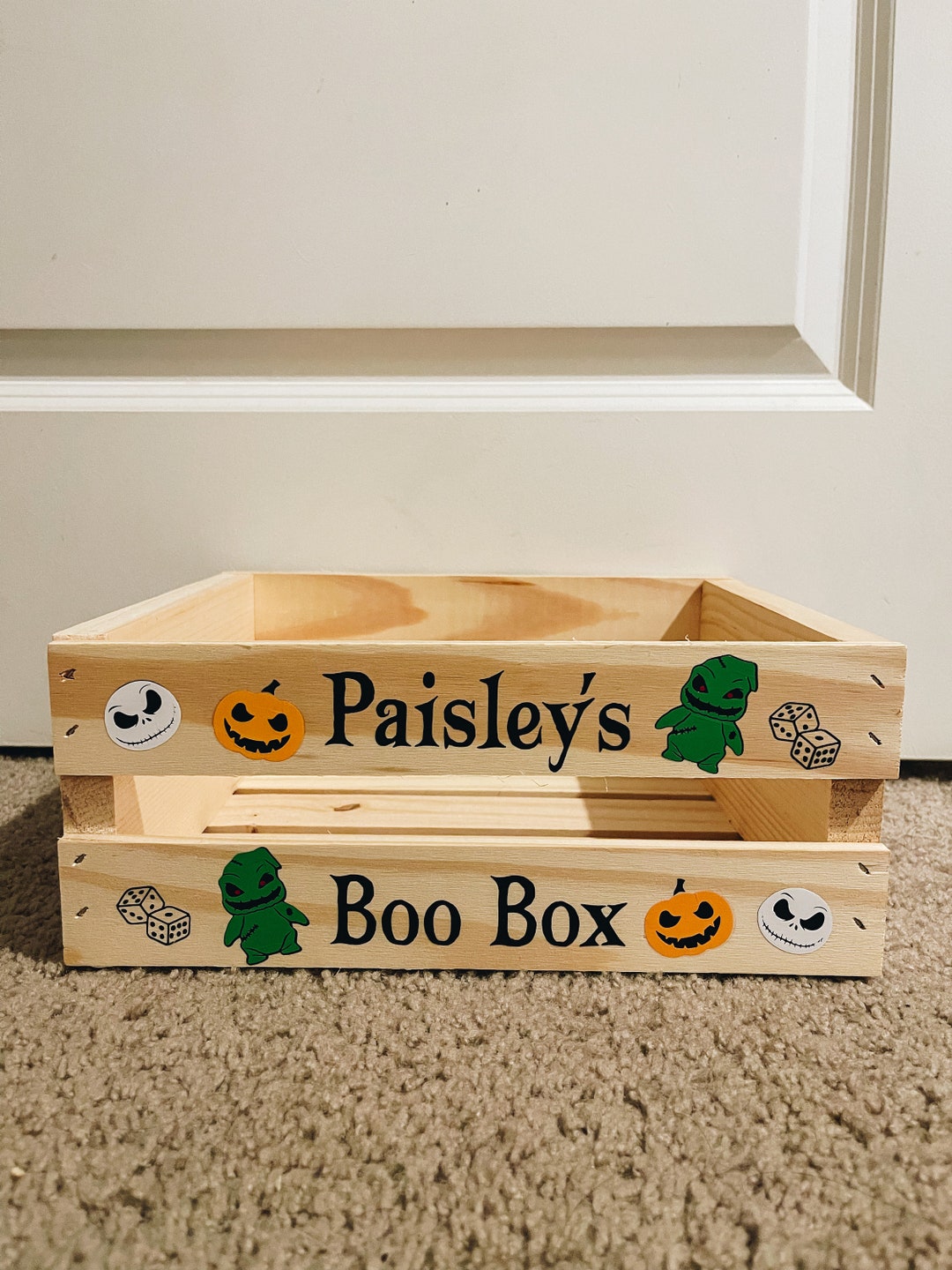 Personalized Halloween boo Box - Etsy