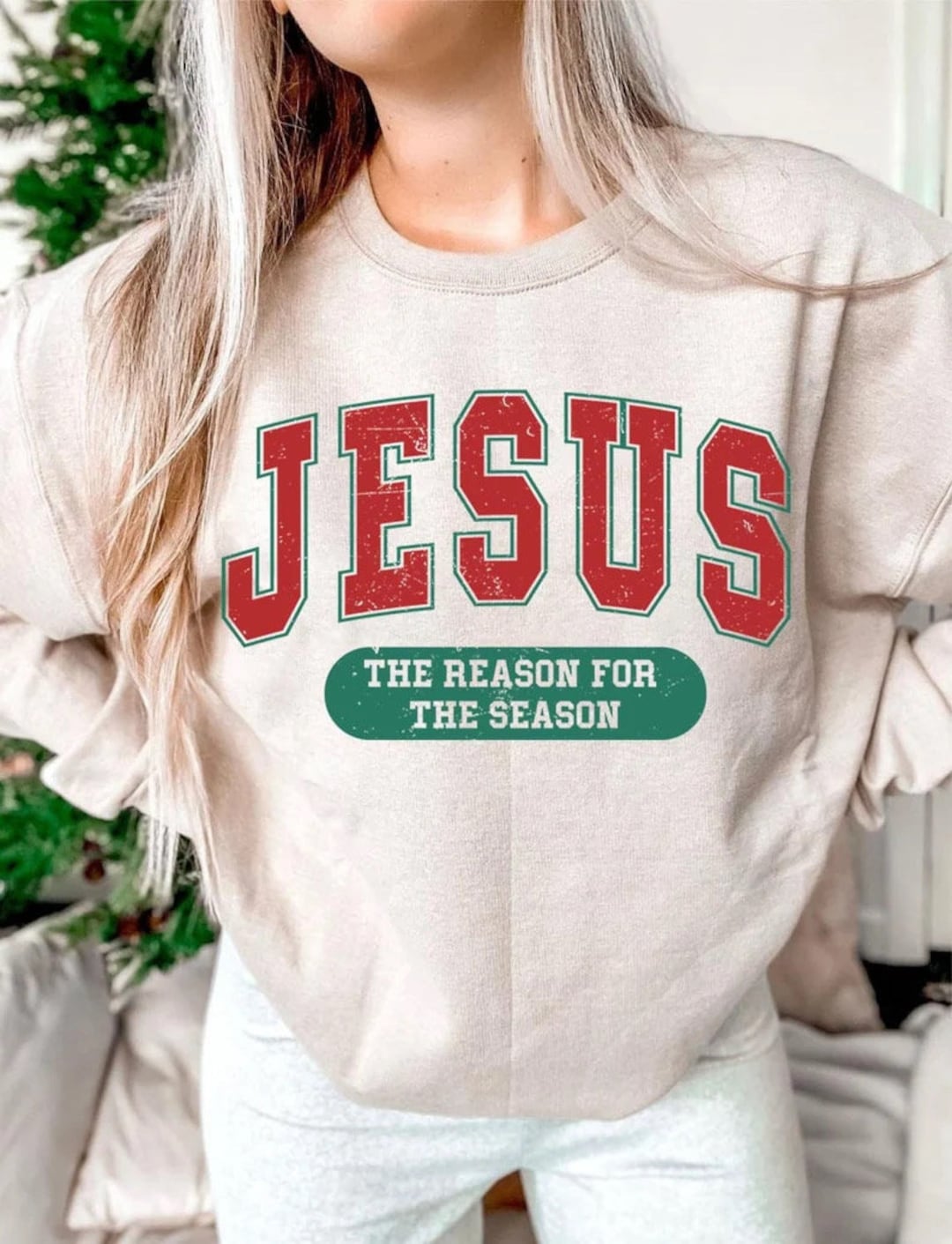 Jesus is the Reason Sweater - Etsy