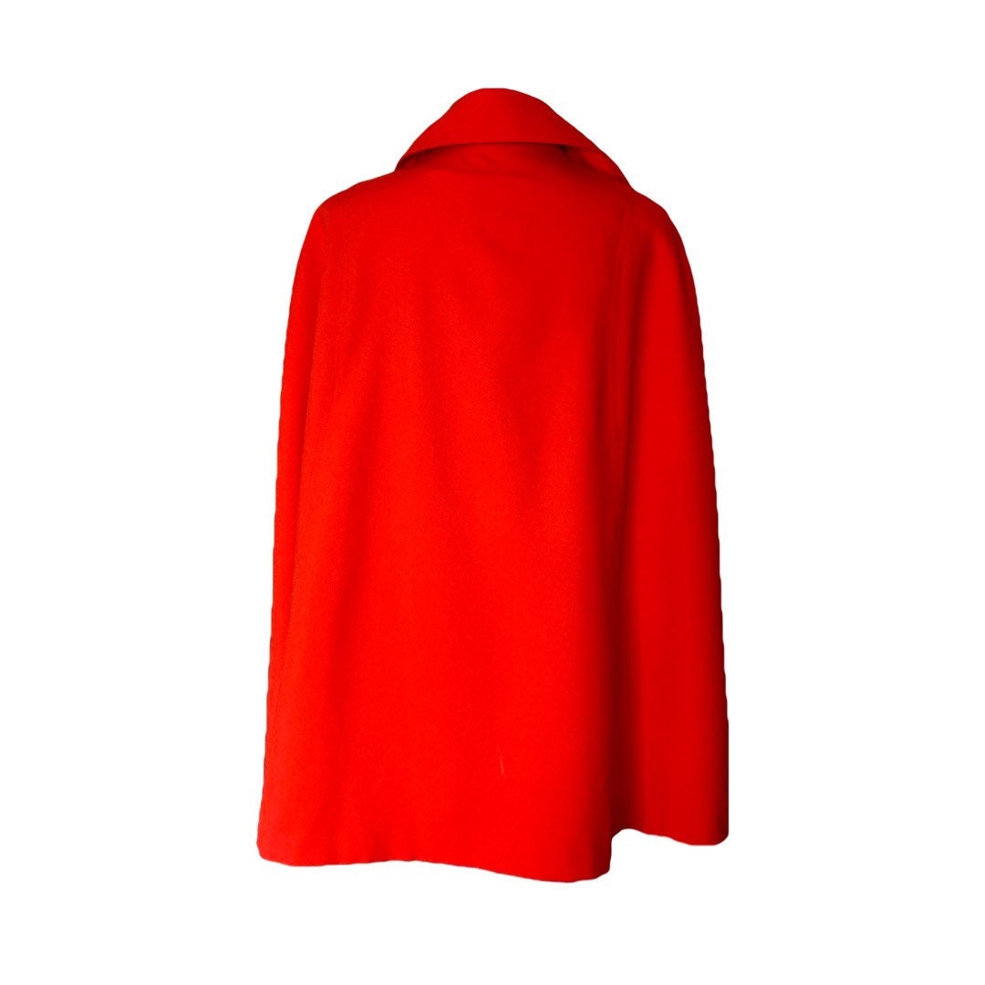 Vintage Womens Red Cape by Jerold. Perfect Spring or Fall Jacket in a ...