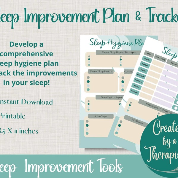 Sleep Hygiene Worksheet - Etsy