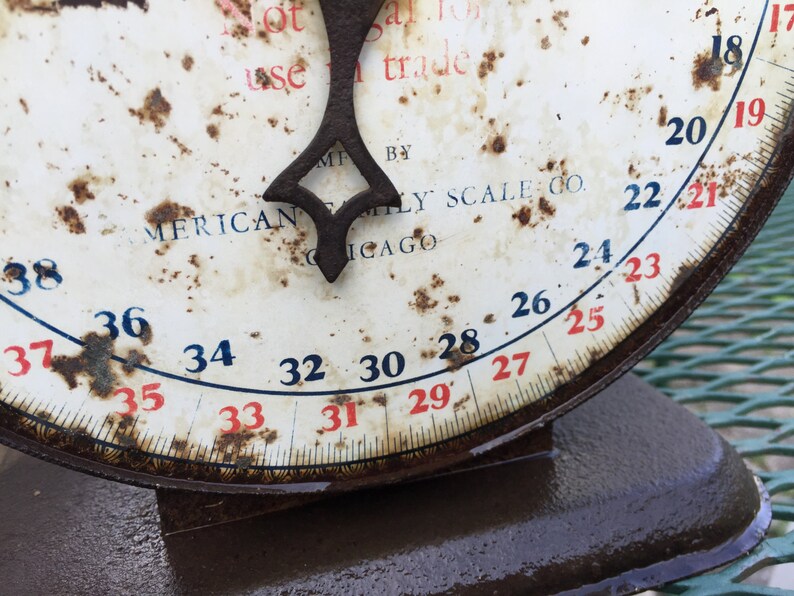 Antique American Family Scale Metal Platform Scale Illinois Patented ...