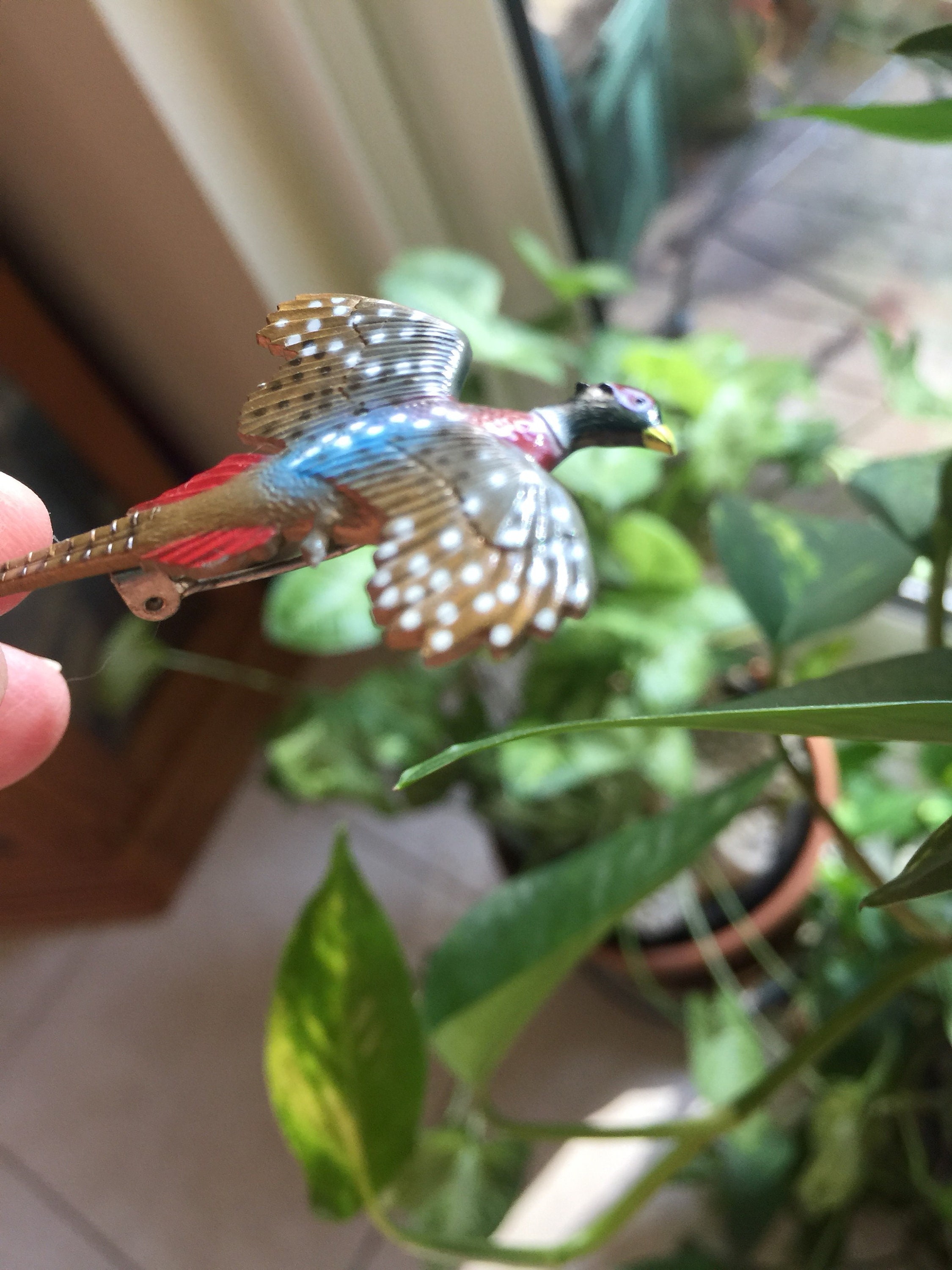 Vintage Hand Painted Realistic Pheasant Brooch Flying Pheasant Pin - Etsy