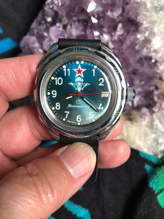 Collectible Airborne Troops Russian Watch Vistok Koma… - Gem