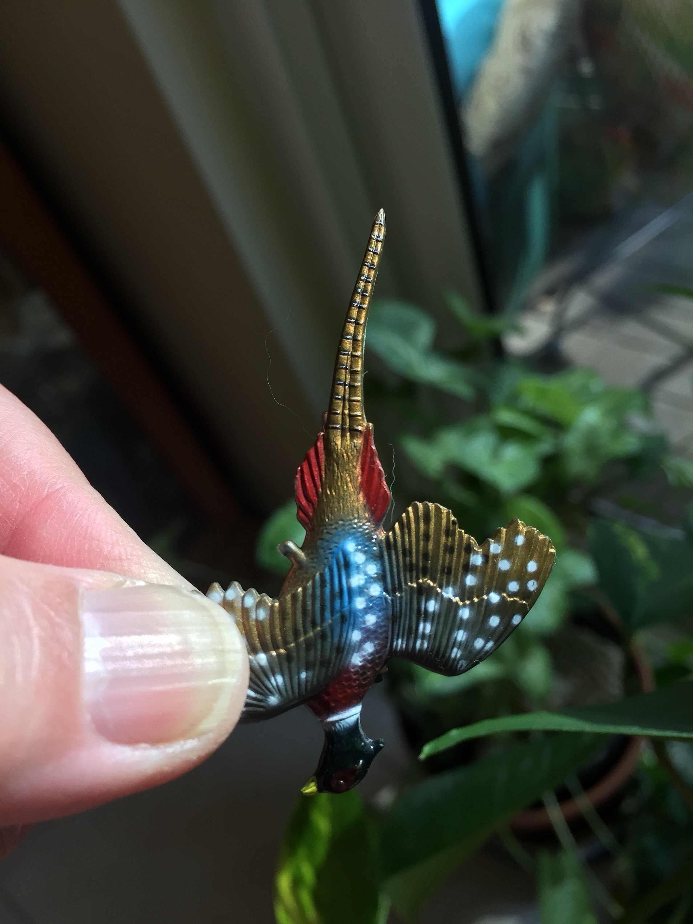 Vintage Hand Painted Realistic Pheasant Brooch Flying Pheasant Pin - Etsy