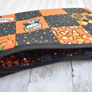 Kitty Halloween Pencil Makeup Pouch, Project Pouch, Frankensteins ...