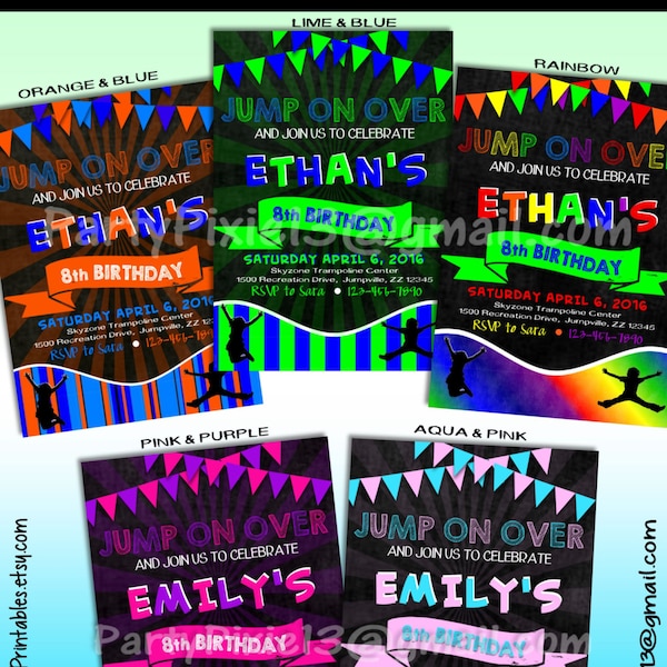 Sky Zone Birthday - Etsy