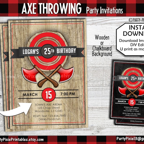 Axe Throwing Party - Etsy