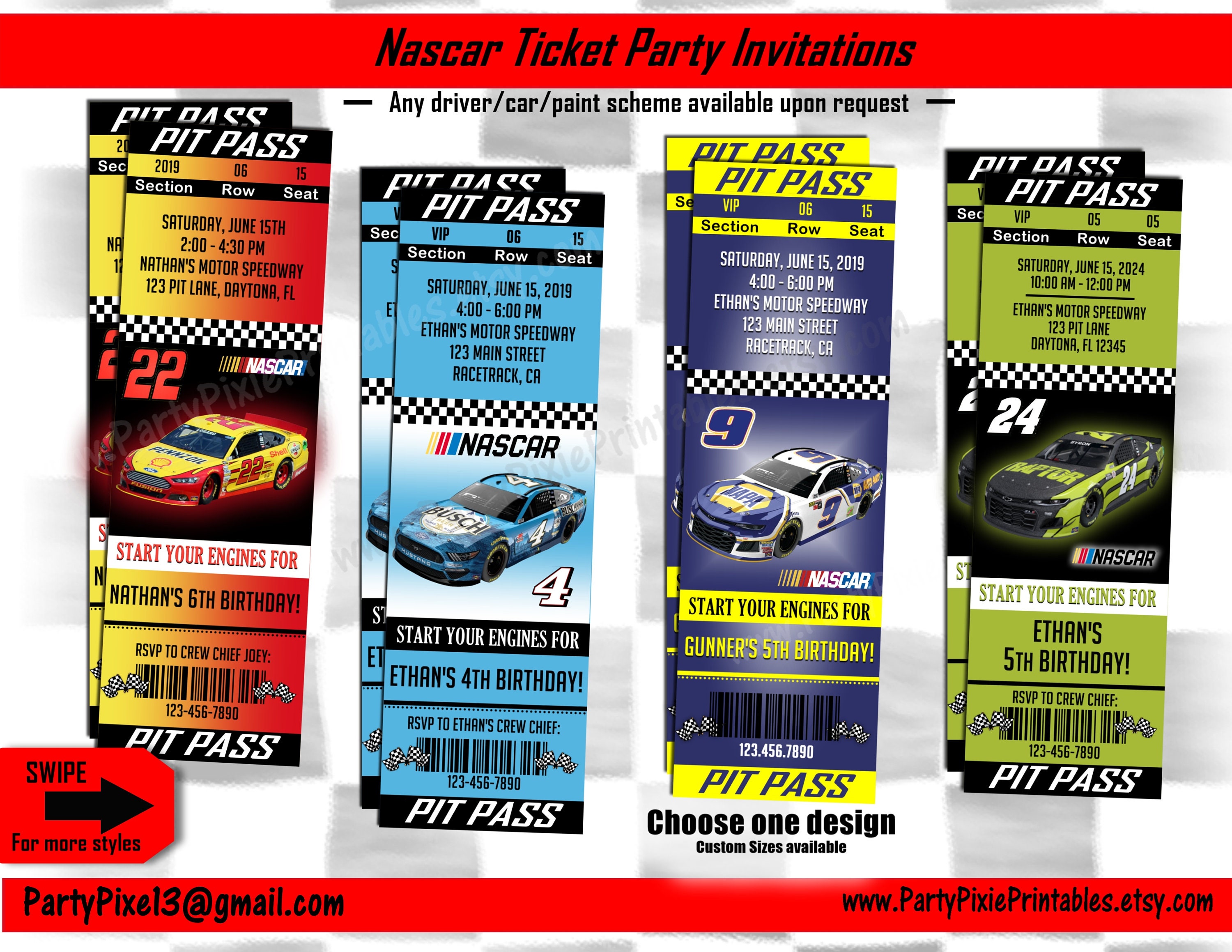 Nascar Party Invitations Printable Hot Wheels Invitation Archives