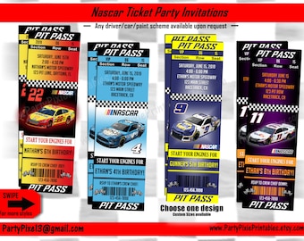 Printable Car Race Ticket Template Surprise Racing (Download Now) - Etsy