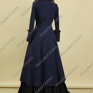 Black Victorian Penny Dreadful Vanessa Dress, Steampunk Military Women ...