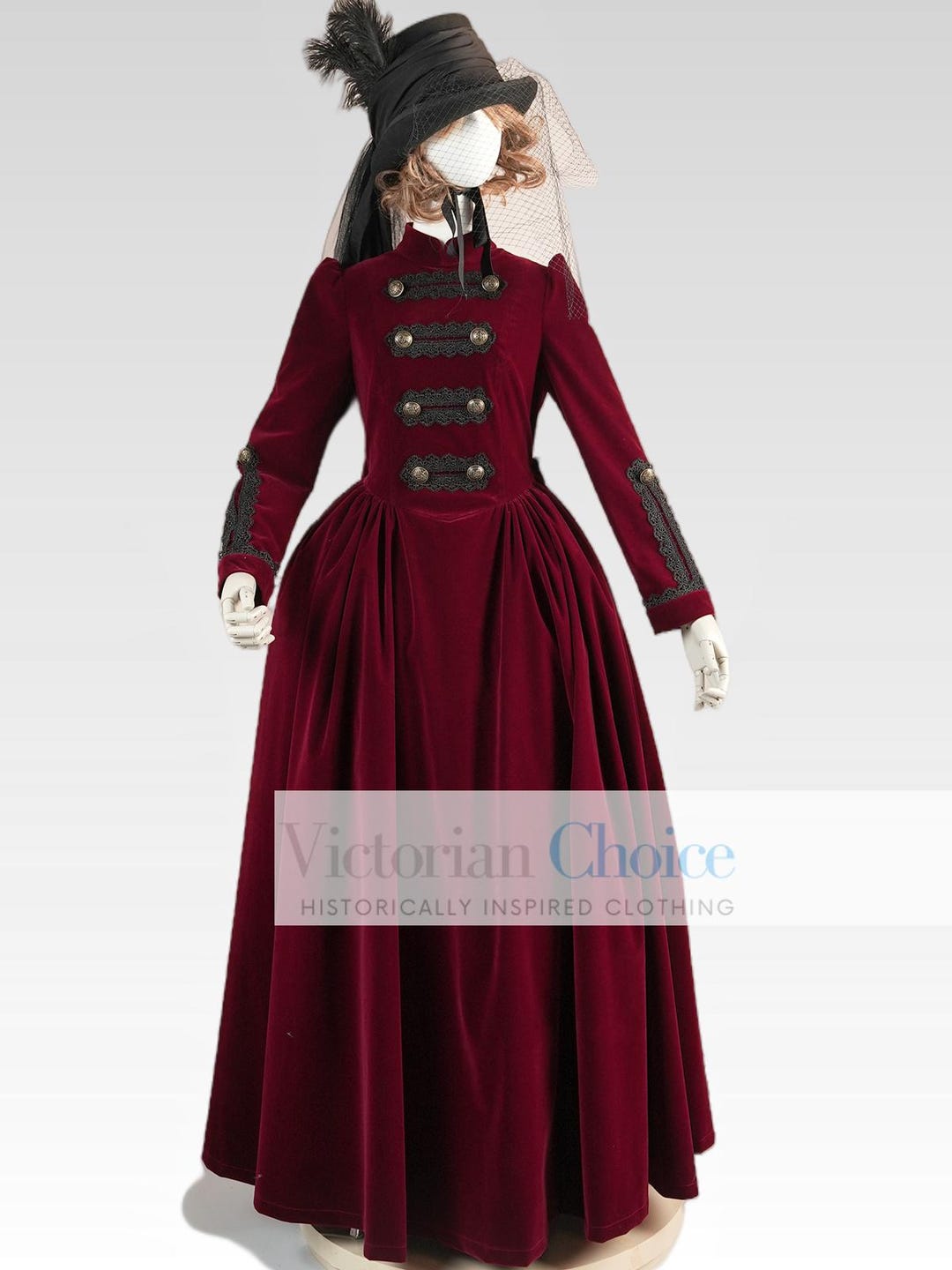 Victorian 1890s Steampunk Military Gothic Penny Dreadful Vanessa Coat ...