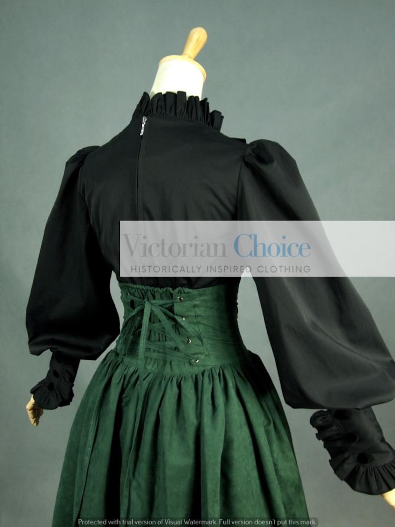 Victorian Edwardian Gothic Steampunk 2PC Dress, Penny Dreadful Costume ...