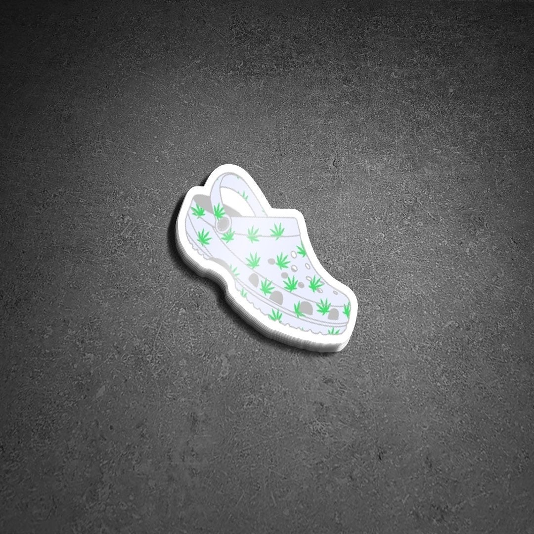 Weed Cannabis Marijuana Croc Shoe Sticker - Etsy