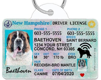 Hawaii License Plate Custom Pet ID Tag Dog ID Tag - Etsy