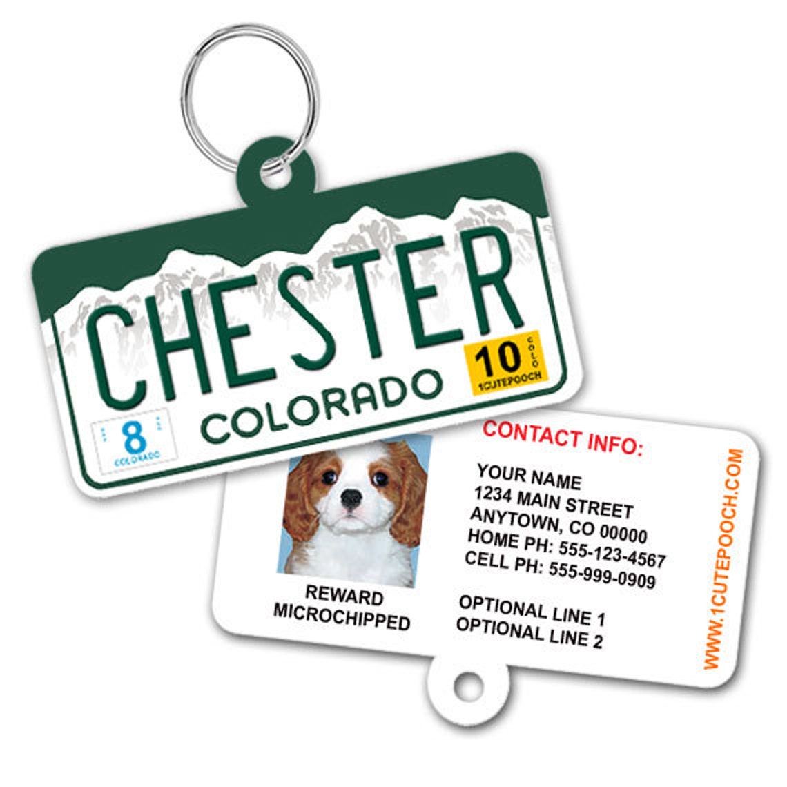 Colorado License Plate Custom Pet ID Tag - Dog ID Tag - Personalized ...