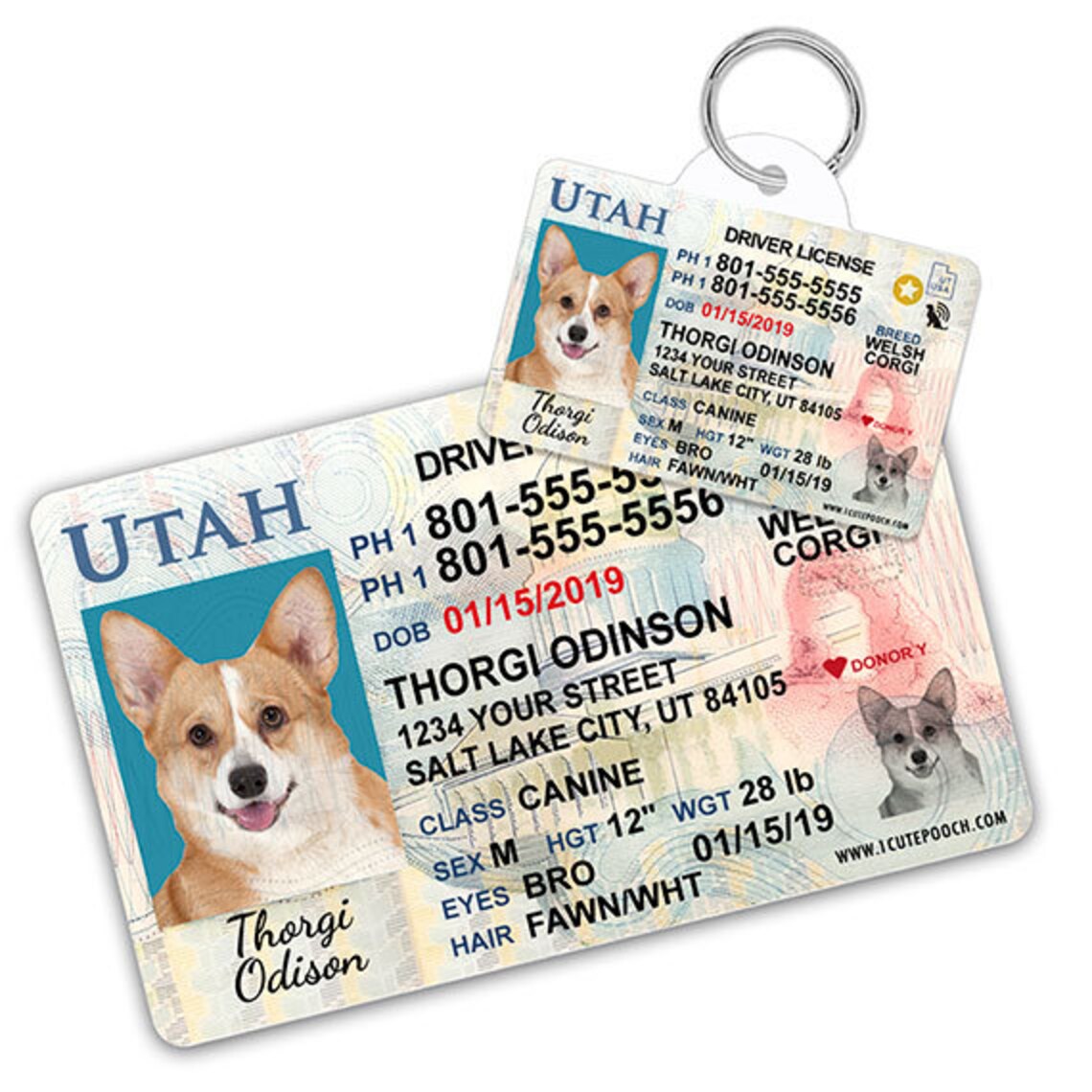 Utah Driver License Custom Pet ID Tags And Wallet Card Dog Etsy utah-driver-license-custom-pet-id-tags-and-wallet-card-dog-etsy