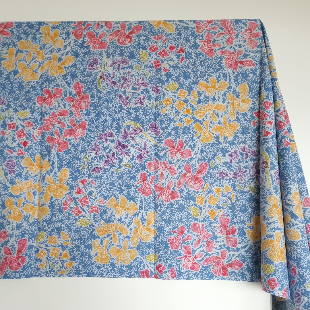 Indonesia Batik 3m Sarong Fabric for Kebaya Peranakan 100% Cotton Hand ...