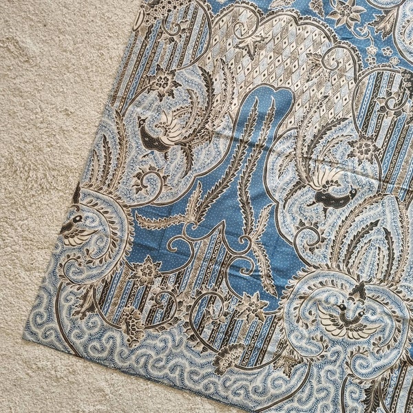 Indigo Batik Fabric - Etsy