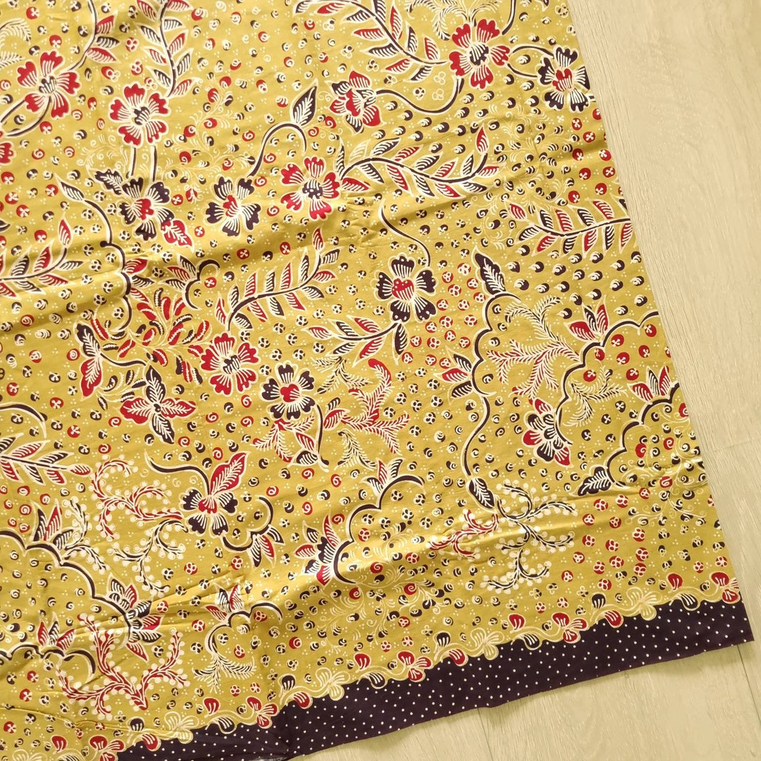 Indonesian Printed Batik Fabric by Meter Sewing Quilt Batik Wall ...