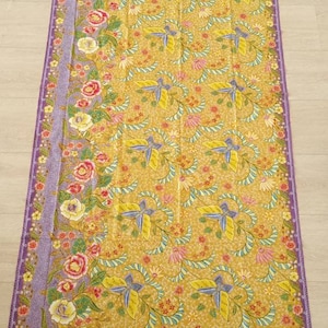 Indonesia Batik Tulis Hokokai Fabric Butterfly Roses Floral Spring ...