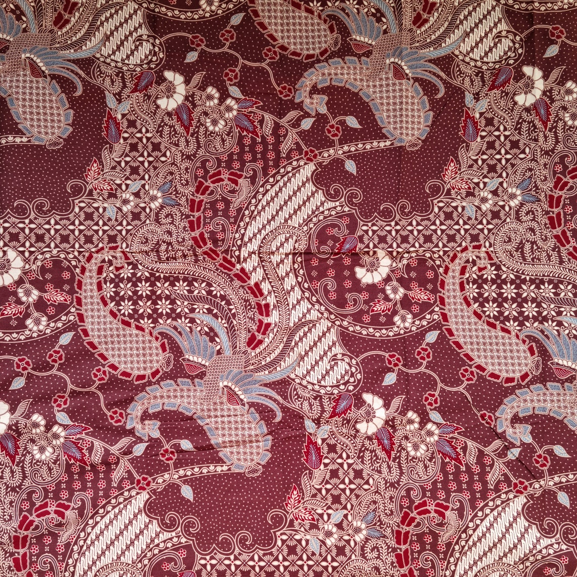 Indonesian Printed Batik Fabric by Meter Diy Sewing Quilt Batik Wall ...