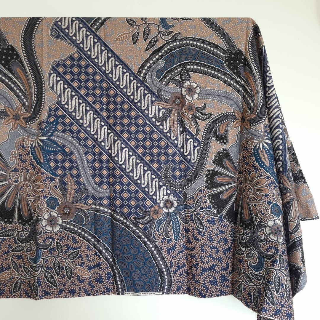 Indonesian Printed Batik Fabric by Meter for Sewing Quilt Batik Wall ...