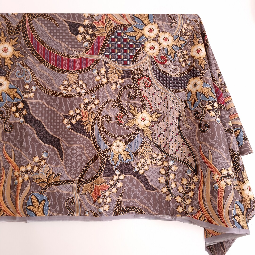 Indonesian Printed Batik Fabric by Meter Sewing Quilt Batik Wall ...