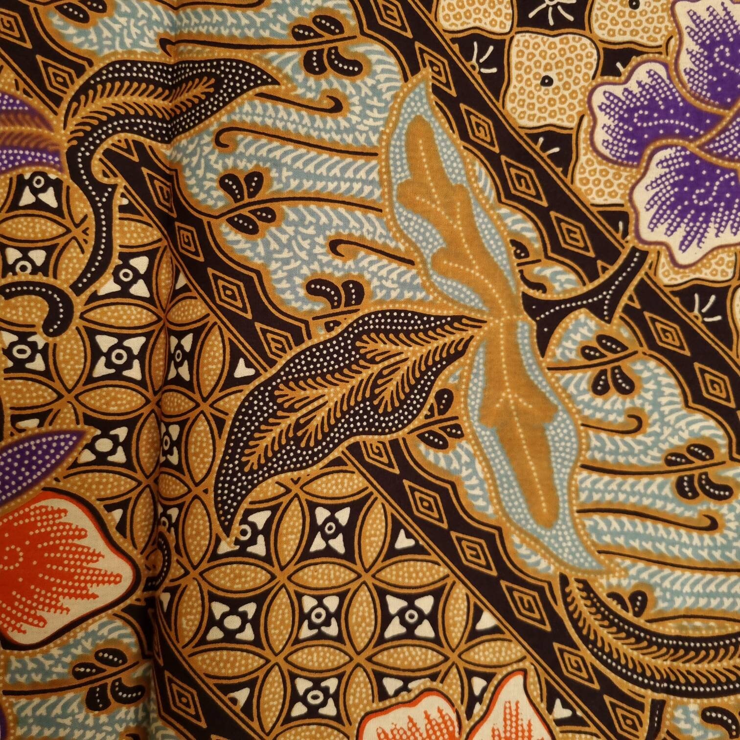 Indonesian Printed Batik Fabric by Meter Sewing Quilt Batik Wall ...
