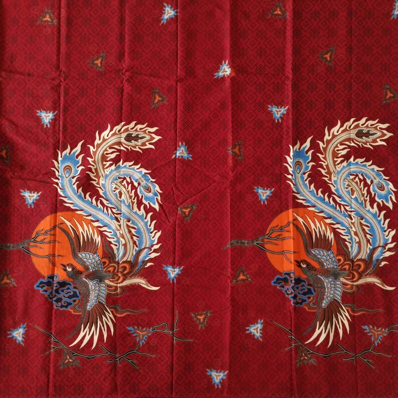 Indonesian Printed Batik Fabric by Meter Diy Sewing Wall Deco 100 ...