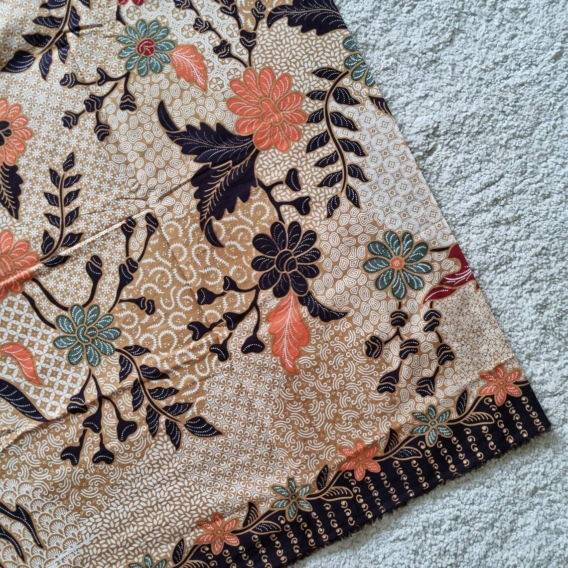 Indonesian Printed Batik Fabric by Meter Sewing Quilt Batik Wall ...