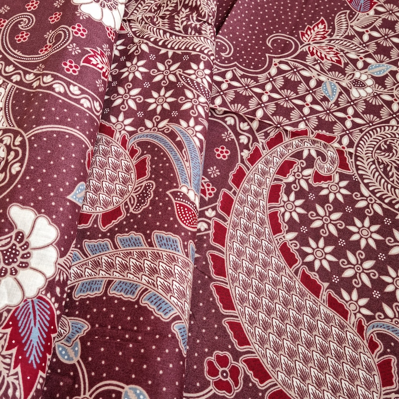 Indonesian Printed Batik Fabric by Meter Diy Sewing Quilt Batik Wall ...