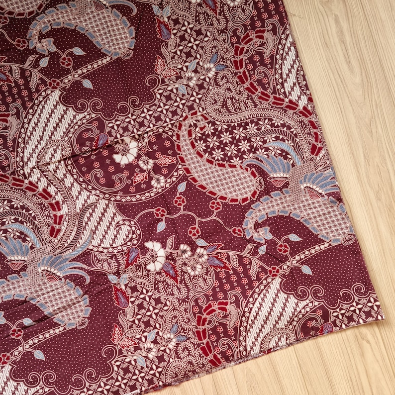 Indonesian Printed Batik Fabric by Meter Diy Sewing Quilt Batik Wall ...