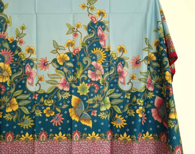 Indonesian Batik Fabric Sarong for Peranakan Nyonya Kebaya Pareo Pastel ...