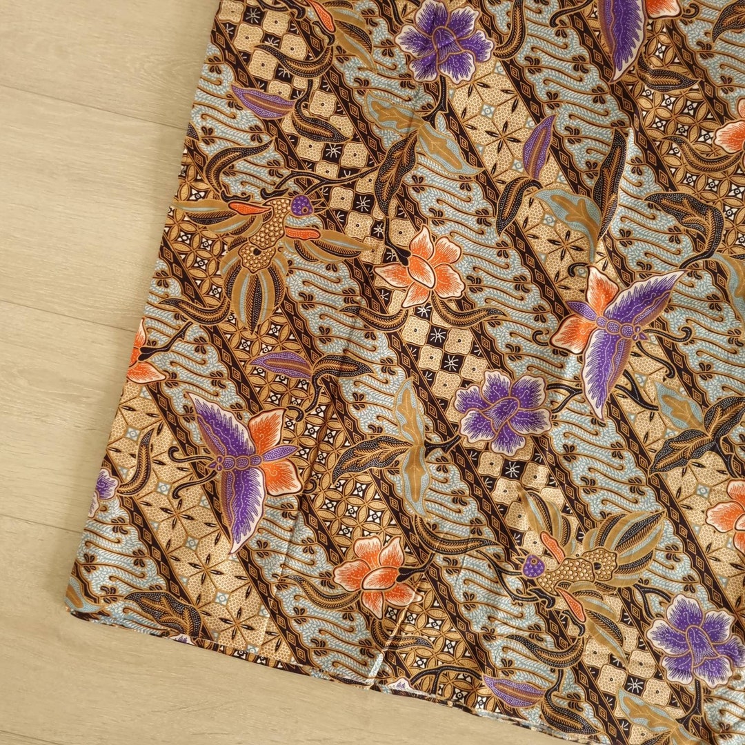Indonesian Printed Batik Fabric by Meter Sewing Quilt Batik Wall ...